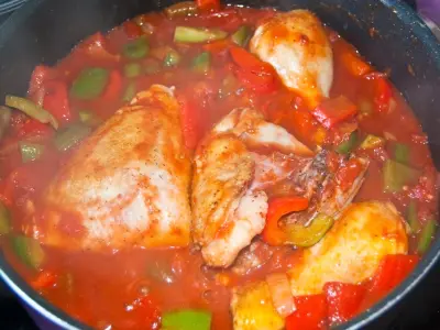 O frango basquaise - Guia Gastronomia & Férias